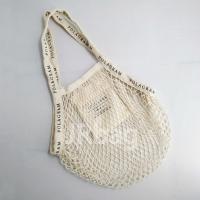 China SGS TUV Reusable Cotton Mesh Grocery Bags Shopping produce tote Bag 120g For Vegetables and Fruit Foldable for sale