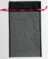 China CMYK Organza Drawstring Gift Bags Gravure Offset Print , Ribbon Organza Bag Pouch for sale