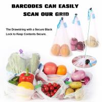China ISO14001 SMETA Nylon Mesh Drawstring Bags Produce Polyester For Grocery BRC for sale