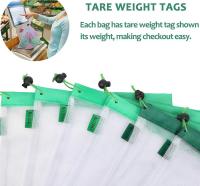 China GOTS Compostable Nylon Mesh Drawstring Bags , SGS Reusable Vegetable Storage Bags for sale
