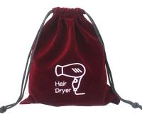 China OEM ROHS Small Velvet Drawstring Bags , BSCI Velvet Jewelry Bags With Logo Embroidered for sale