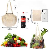 China Organic Drawstring Cotton Mesh Produce Bags Washable Eco Friendly for sale