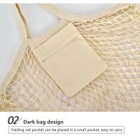 China Organic Drawstring Cotton Mesh Produce Bags Washable Eco Friendly for sale