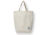 China Custom Printed Fold Up Grocery Bag Recycled 30*25*10cm Natural Color for sale