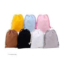 China Promotional Custom Polyester Shopping Drawstring Pouch Bags Foldable for sale