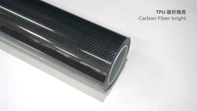 China Stretchable Carbon Fiber PPF Self Healing Car Vinyl Wrap Film 1.52m x 15m for sale