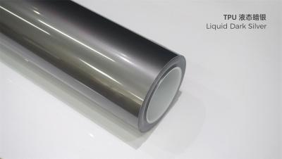 China Matte Liquid Silver Car Wrap Vinyl Film UV Resistant Scratch Proof 10 Year Warranty for sale