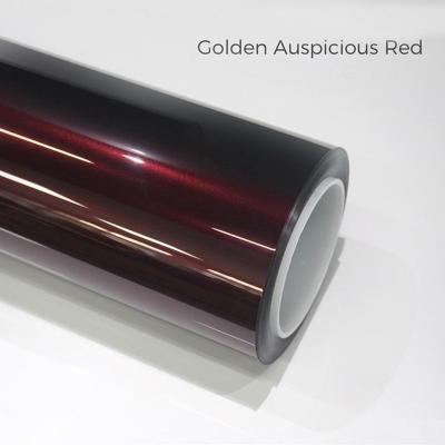 China Golden Auspicious Red TPU Color Change PPF Film 1.52x15m Self-Healing Glossy Car Wrap for sale