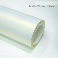 China Matte White to Gold Self-Healing TPU Paint Protection Film 1.52x15m UV Resistant Car Wrap for sale