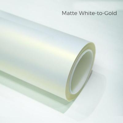 China Matte White to Gold Self-Healing TPU Paint Protection Film 1.52x15m UV Resistant Car Wrap for sale