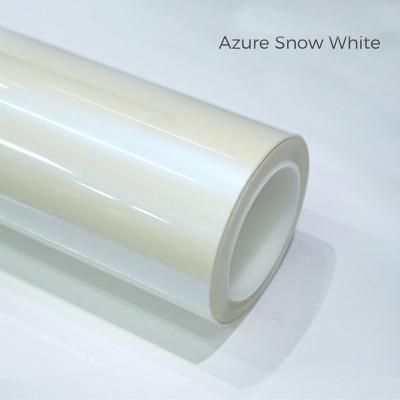 China Snow White Color Shift Car Wrap Glossy TPU Film 6 mil 1.52x15m Self-Healing for sale