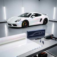 China Self Healing Color Shift PPF UV Protection Frost White Car Wrap Scratch Resistant for sale