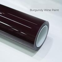 China Burgundy Wine Red PPF Car Wrap Film 6.5mil TPU Gloss UV Resistant 120h Holding Power for sale
