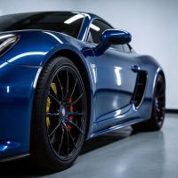 China UV Protection Metallic PPF Anti Yellowing Gloss Metallic Vinyl Wrap Shadow Blue for sale