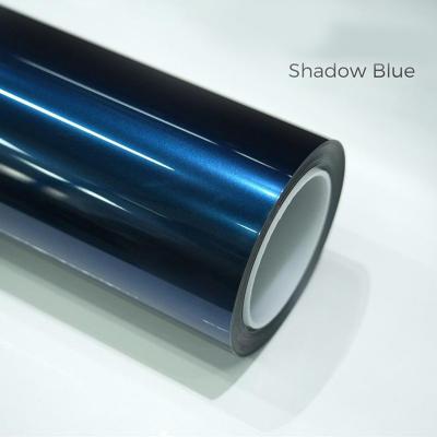 China UV Protection Metallic PPF Anti Yellowing Gloss Vinyl Wrap Shadow Blue 1.52m x 15m for sale