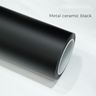 China Scratch Resistant Ceramic Black Wrap Smooth Matte Finish Vinyl Wrap With Self Healing Technology for sale