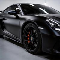 China Scratch Resistant Ceramic Black Wrap Smooth Matte Finish Vinyl Wrap With Self Healing Technology for sale