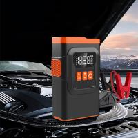 China 8000mAh Car Battery Jump Starter Lithium Ion With Air Inflator And Flashlight for sale
