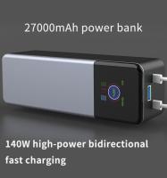 China PD140W Customizable 27000mAh Power Bank Fast Charging Portable Charger With USB C 3 Port And PD 3.1 for sale