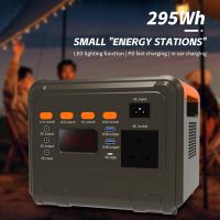 China wholesale portable power station 295Wh 300W Portable Power Station MPPT Pure Sine Wave Inverter Portable Solar Generator for sale