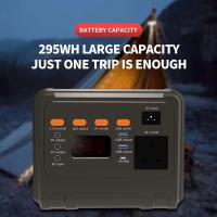 China wholesale portable power station 295Wh 300W Portable Power Station MPPT Pure Sine Wave Inverter Portable Solar Generator for sale