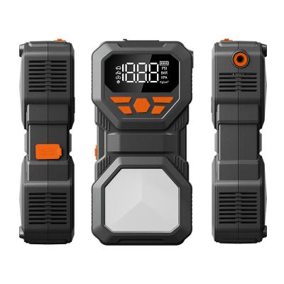 China Type C Portable Battery Jump Starter 5V 2.4A With Integrated Air Pump And QC3.0 Fast Charging for sale