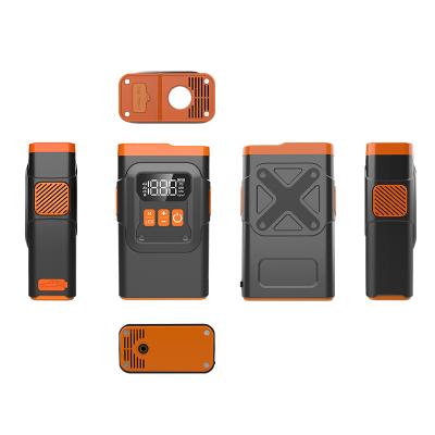 China 1200A Peak Current Portable Car Jump Starter 8000mAh Portable Battery Jump Starter Integrated Air Inflator for sale