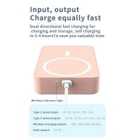 China 10000mAh Magnetic Power Bank, 20W PD Fast Charging Portable Charger with Built-in Type-C Cable - Magnetic Wireless External Battery Pack Compatible with MagSafe for iPhone 17/16/15/14/13/12 All Series for sale