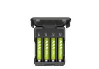 China AAA rechargeable lithium battery with 1100mWh capacity, 1600 recharge cycles, and 1.5V constant output for sale