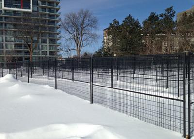 China Temporary Construction Fence for Canada - 3.5mm Wire, 4' to 8' Heights with 50x100mm Mesh Opening for sale