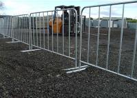 China Crowd Control Barrier 2.1x1.1m with Hot-Dipped Galvanized Finish and Multiple Frame Options for sale