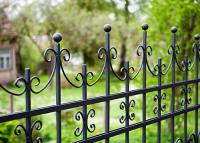 China Steel Fence with 32x32mm Rails and 1.2mm Thickness - 0.9m to 1.8m Heights Available for sale