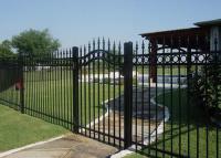 China Steel Fence with 32x32mm Rails and 1.2mm Thickness - 0.9m to 1.8m Heights Available for sale