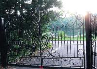 China Steel Fence with 32x32mm Rails and 1.2mm Thickness - 0.9m to 1.8m Heights Available for sale