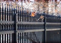 China Steel Fence with 32x32mm Rails and 1.2mm Thickness - 0.9m to 1.8m Heights Available for sale
