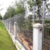 China 4mm Wire Galvanized Prism Welded V Mesh Fencing Panels 600-3000mm Height with 50×200mm Mesh for sale