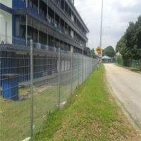 China Triangular Bending Wire Mesh Fence 3-6mm Wire Thickness 600-3000mm Height Galvanized Steel Construction for sale