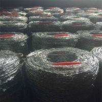 China 12 1/2 GA Hot Dip Galvanized Barbed Wire - 1320' Length with 380-1200 N/mm² Tensile Strength for sale