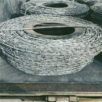 China 12 1/2 GA Hot Dip Galvanized Barbed Wire - 1320' Length with 380-1200 N/mm² Tensile Strength for sale