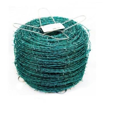 China PVC Coated Single Strand Barbed Wire - 380-1200 N/mm² Tensile Strength, 3-6 Inch Barb Spacing for sale