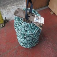China PVC Coated Single Strand Barbed Wire - 380-1200 N/mm² Tensile Strength, 3-6 Inch Barb Spacing for sale