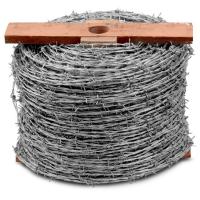 China 2.5mm x 15m Hot Dip Galvanized Barbed Wire Coil with 380-1200N/mm² Tensile Strength for Security Fencing for sale