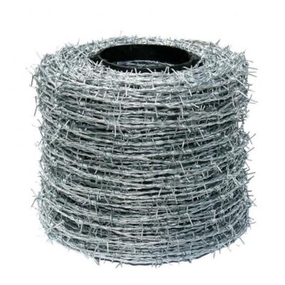 China 2.5mm x 15m Hot Dip Galvanized Barbed Wire Coil with 380-1200N/mm² Tensile Strength for Security Fencing for sale