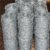 China 2.5mm x 15m Hot Dip Galvanized Barbed Wire Coil with 380-1200N/mm² Tensile Strength for Security Fencing for sale