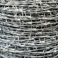 China Heavy Duty Galvanized Barbed Wire 800-1200N/mm² Tensile Strength with 3-6 Inch Barb Spacing for sale