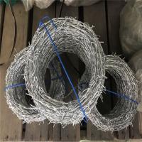 China 200m High Tensile Hot Dip Galvanized Barbed Wire 2.5mm with 800-1200N/mm² Strength for Security Fencing for sale
