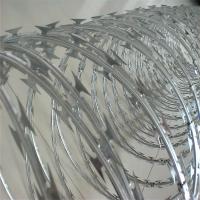 China High Tensile Razor Wire 2.5mm Diameter Anti-Climb Security Barrier with 450mm Coils for sale
