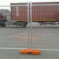 China Hot Dip Galvanized Welded Steel Temporary Fence Panels 1800-2100mm Height with 3-4mm Wire for sale