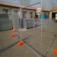 China Hot Dip Galvanized Welded Steel Temporary Fence Panels 1800-2100mm Height with 3-4mm Wire for sale
