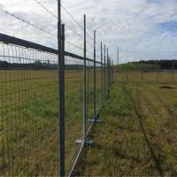 China Heavy Duty Anti-Climb Temporary Fencing Panels 1800x2400mm with 3.5mm Wire and Hot-Dip Galvanized Finish for sale